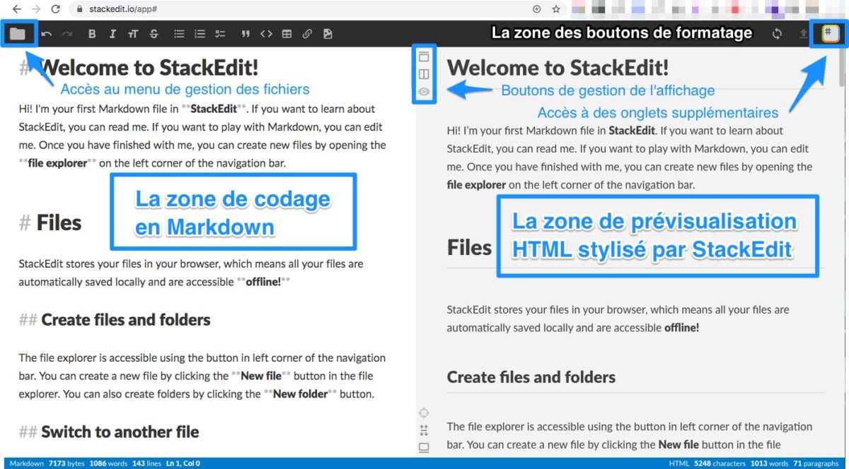 Utiliser StackEdit – Ressources pédagogiques